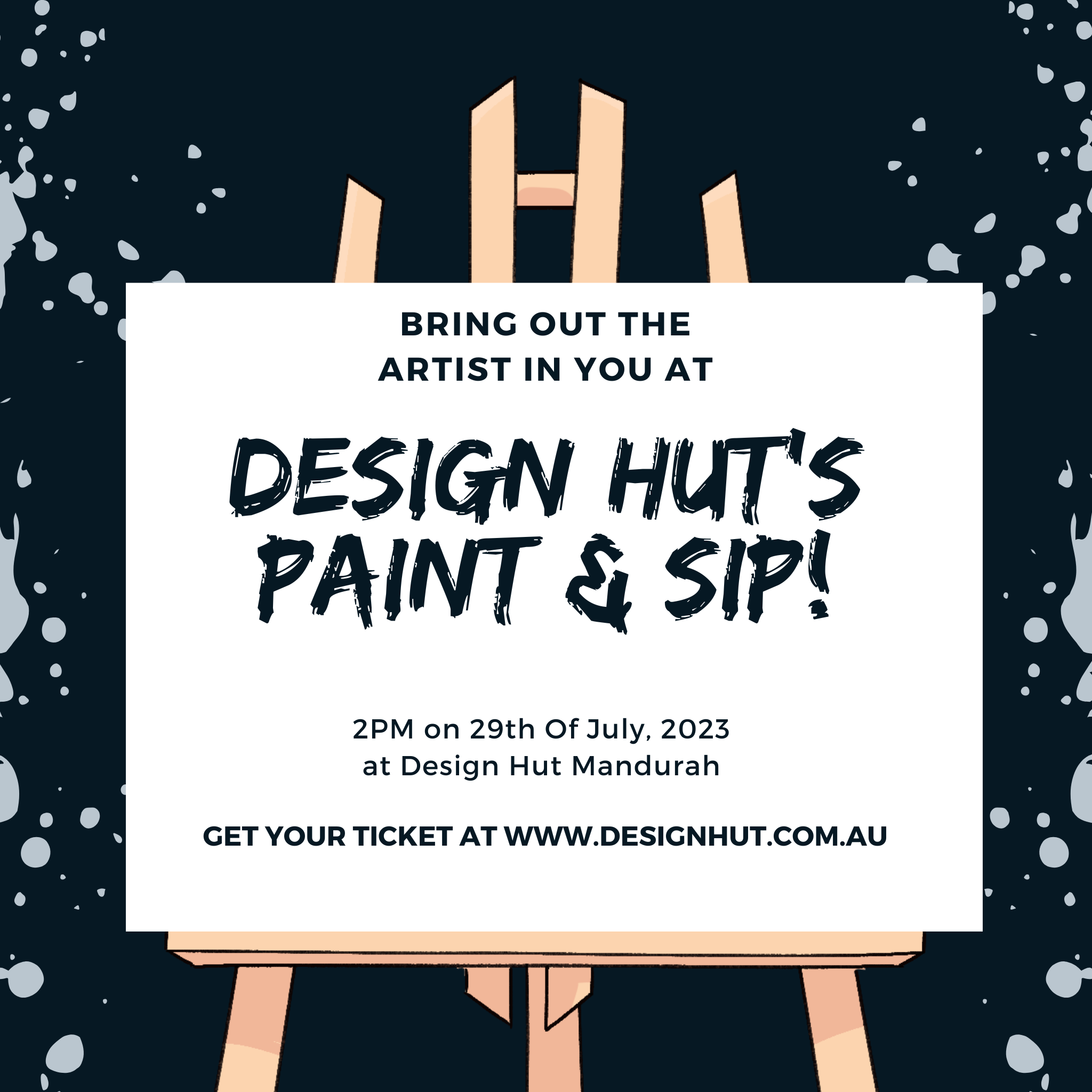 Paint & Sip Class/ Workshop Ticket – Design Hut